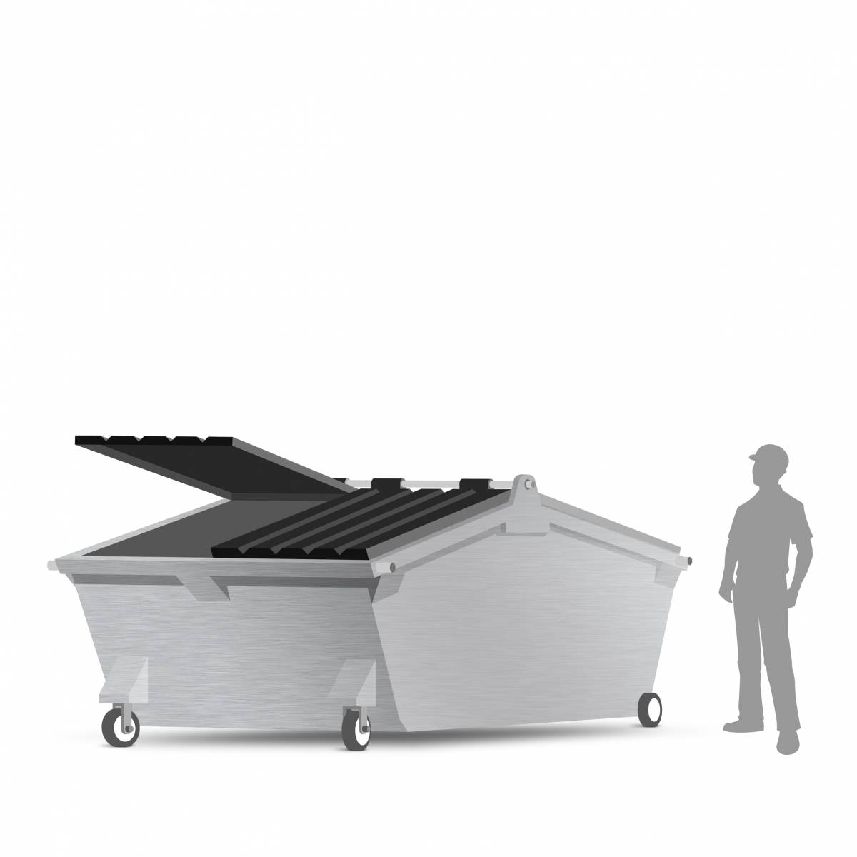 5,5 cbm Container für Papier, Pappe, Kartonage online bestellen ...