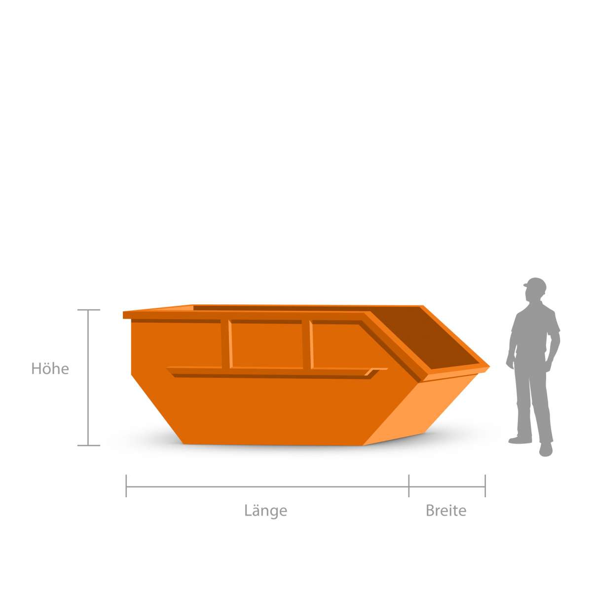 7 cbm Container für Bauschutt online bestellen | Thüringen Recycling